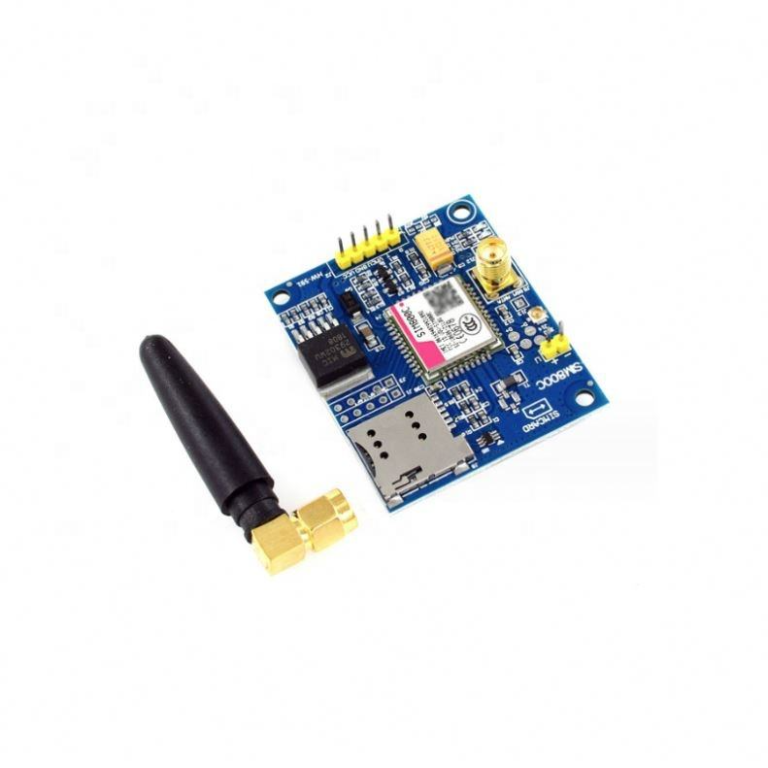 SIM800C QUADBAND GSM GPRS TTL Module with Antenna - robosap.in