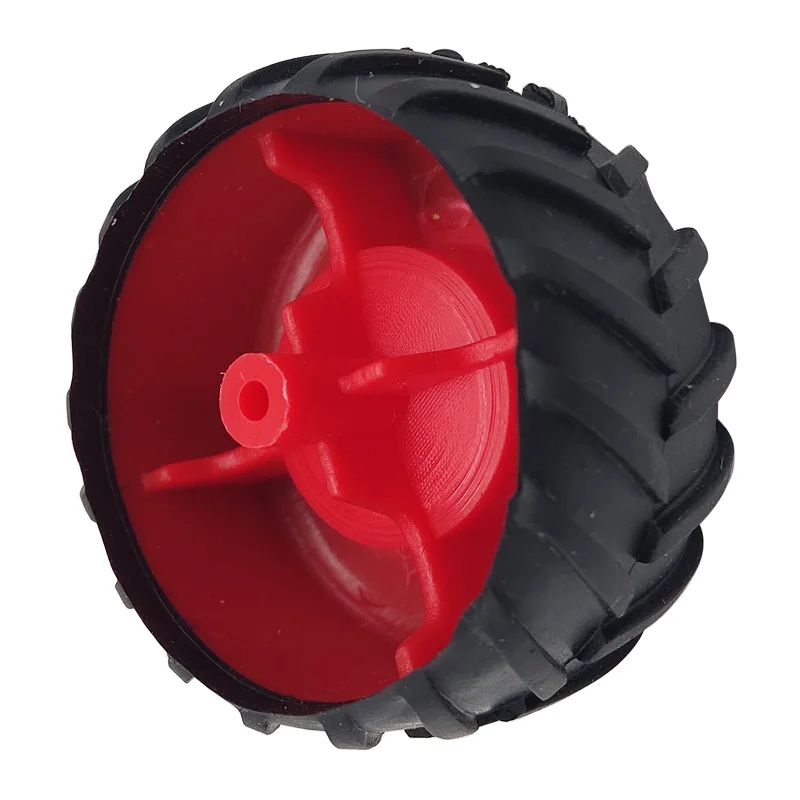 2X38MM Small Rubber Tires Wide Wheel - robosap.in