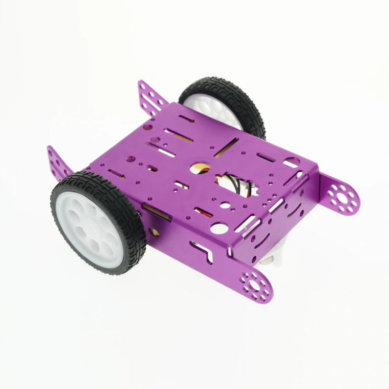 2WD DIY Aluminum Alloy Smart Robot Car Chassis Kit – Purple Colour ...