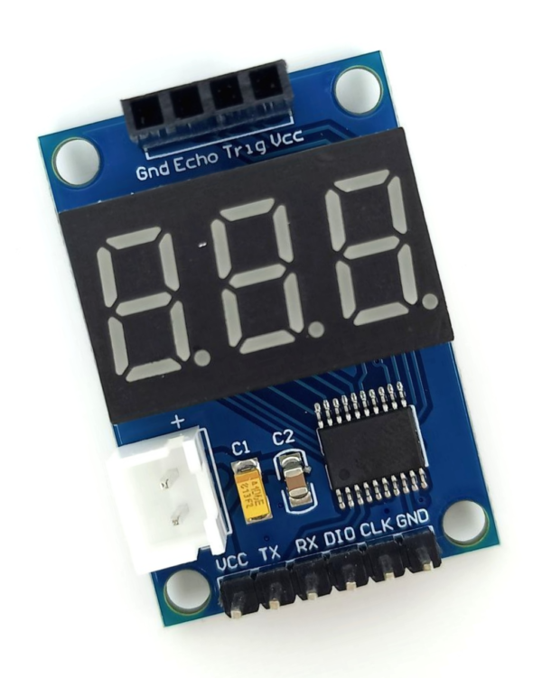 Digital Display Control Module for HC-SR04 Ultrasonic Sensor - robosap.in