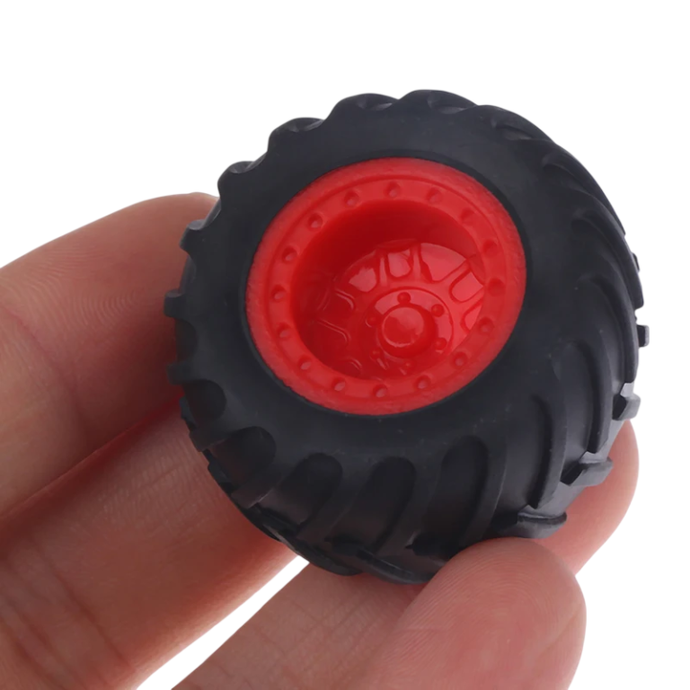 2X38MM Small Rubber Tires Wide Wheel - robosap.in